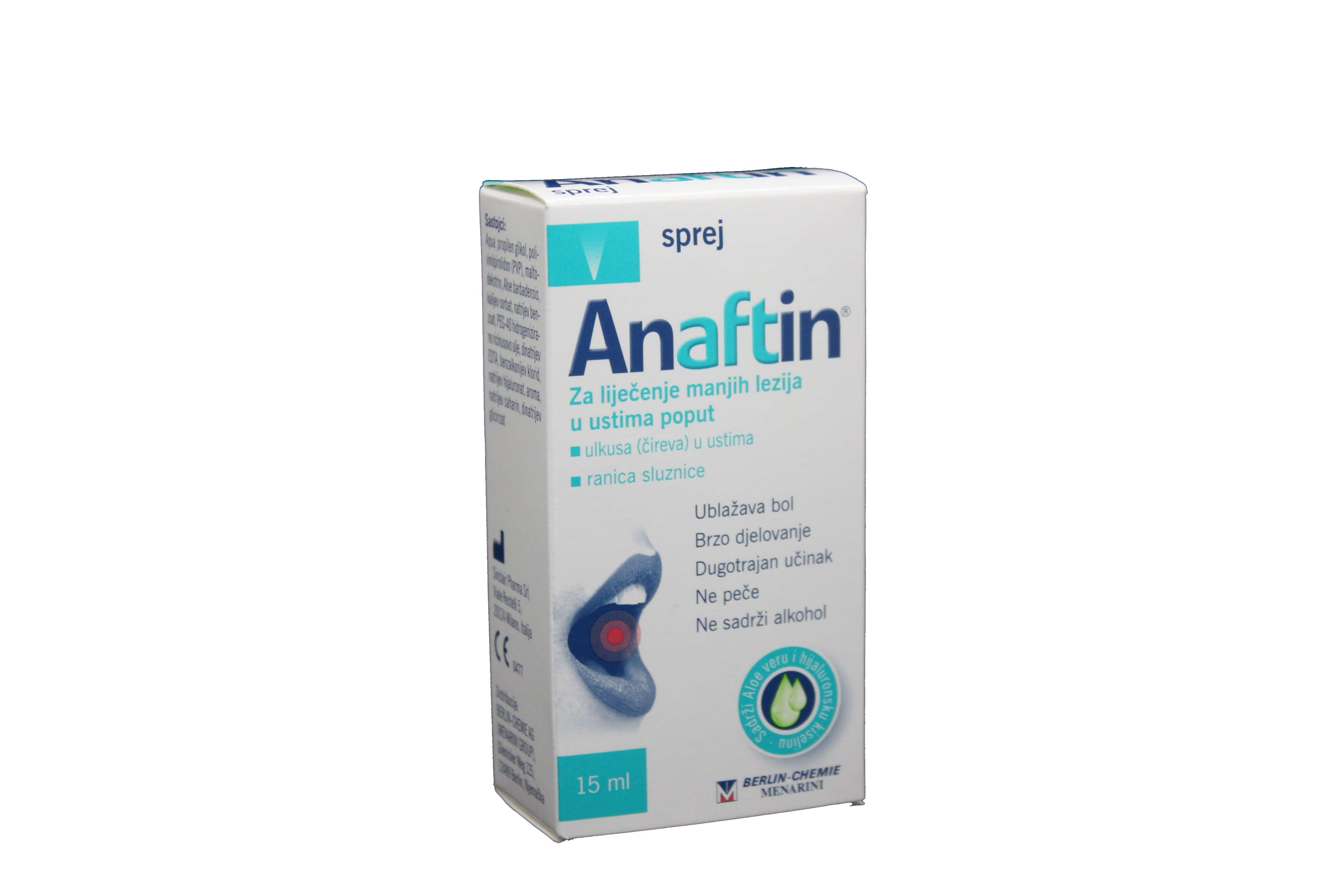 Anaftin Oralni sprej 1,5% 15 ml