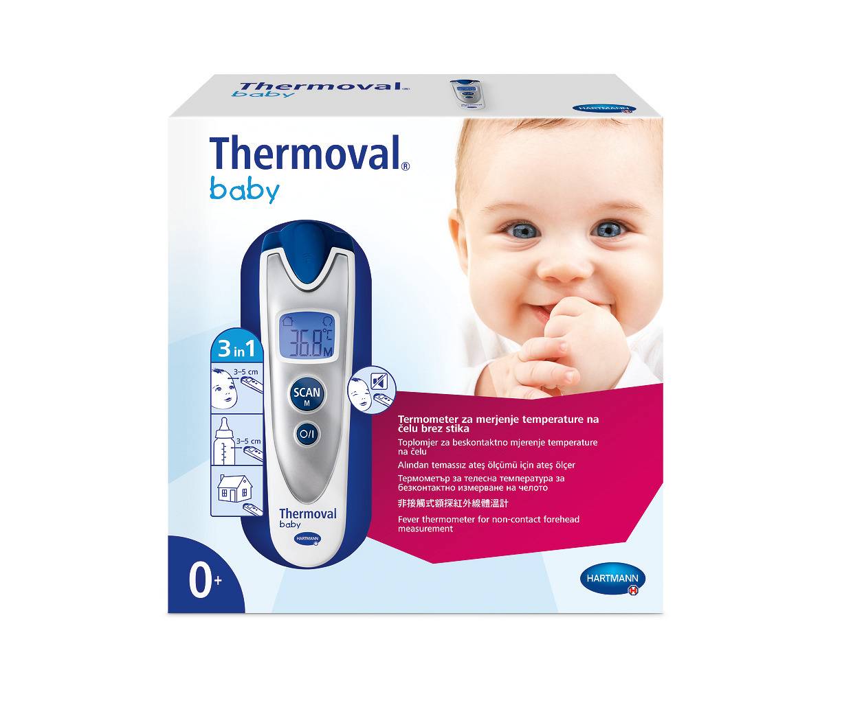 Thermoval Toplomjer digitalni Baby 3 u 1
