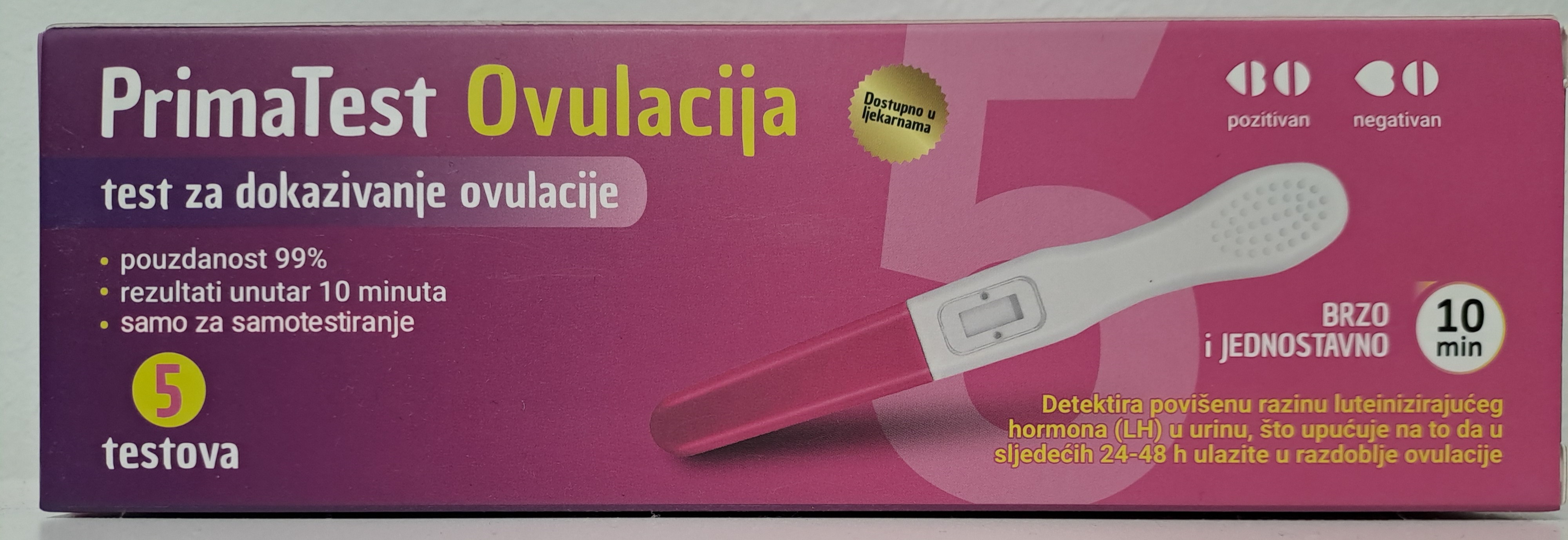 PrimaTest Ovulacija test za dokazivanje ovulacije