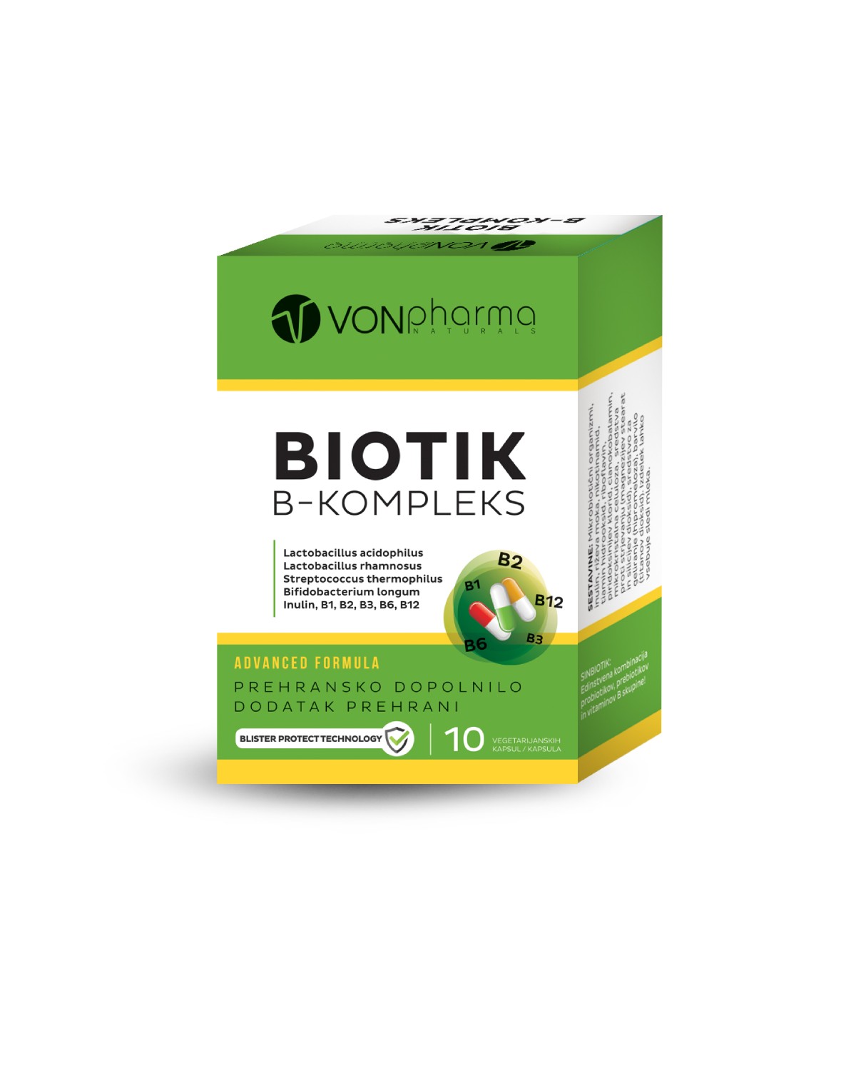 VONpharma Biotik B-kompleks 10 kapsula