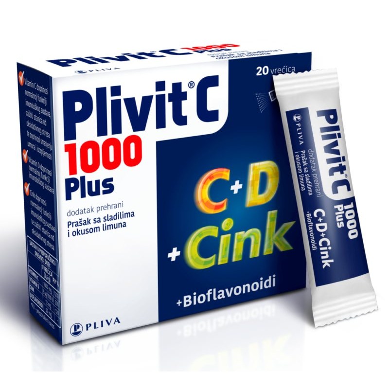 PLIVIT® C 1000 Plus vrećice 20 komada