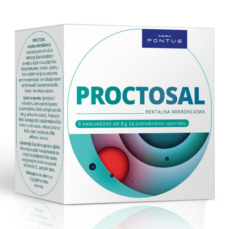 Proctosal rektalna mikroklizma za jednokratnu uporabu 6x8 g