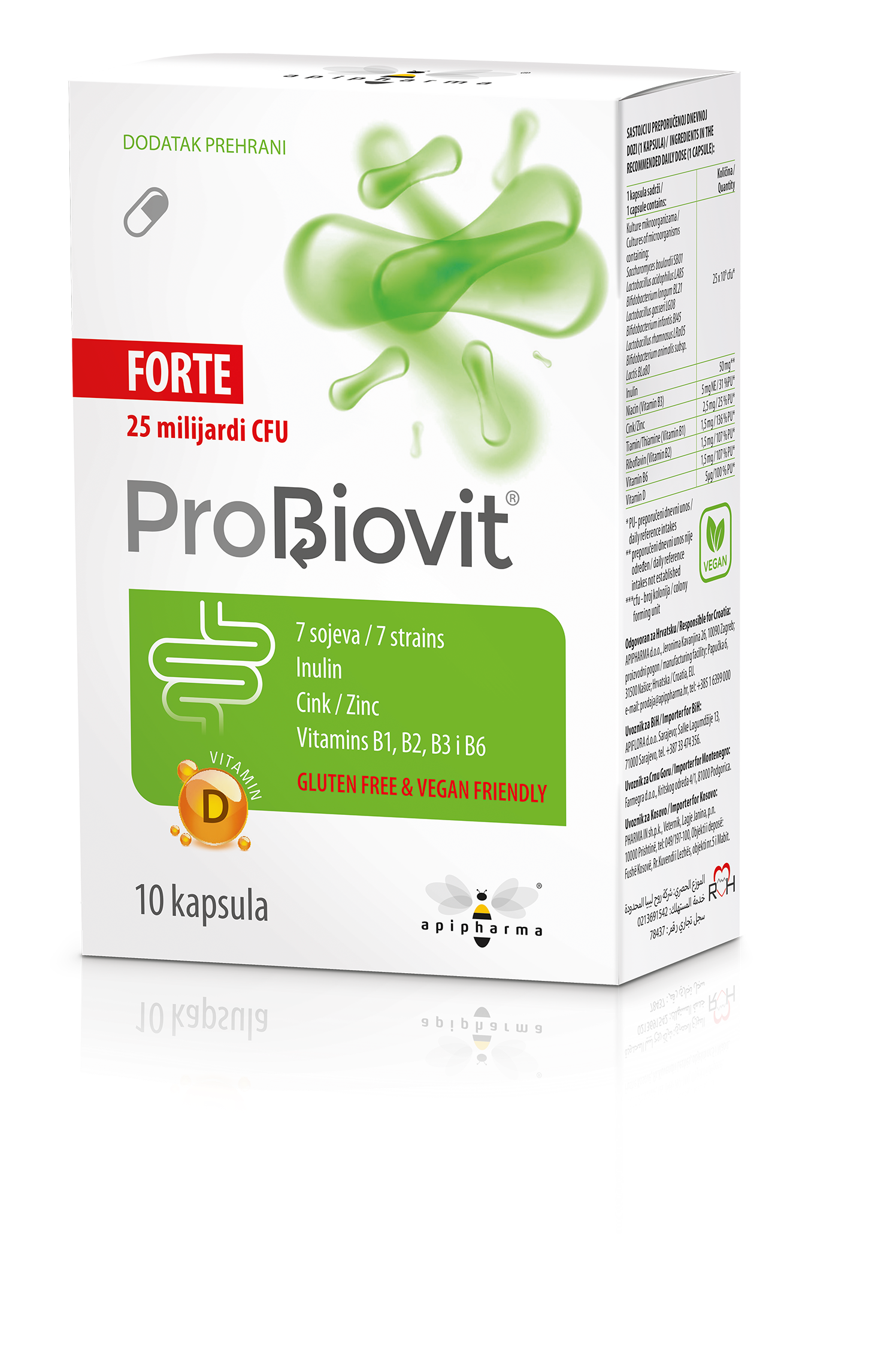 Apipharma Probiovit forte 10 kapsula