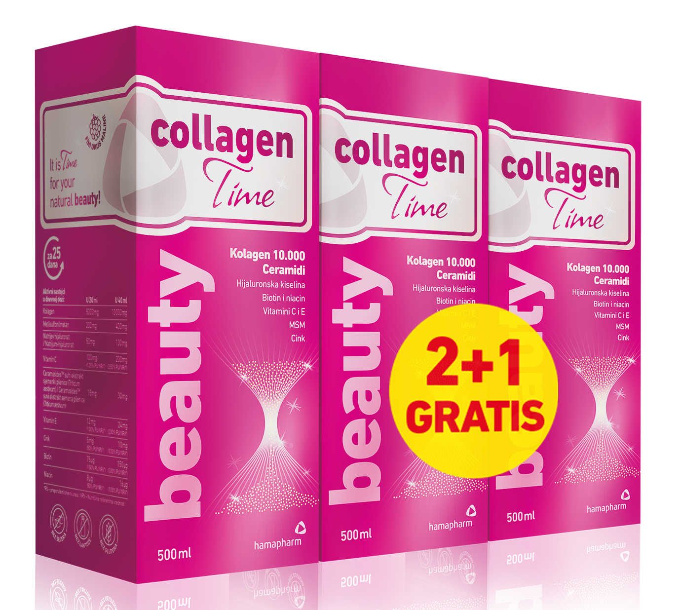 Hamapharm Collagen Time Beauty 500ml 2+1