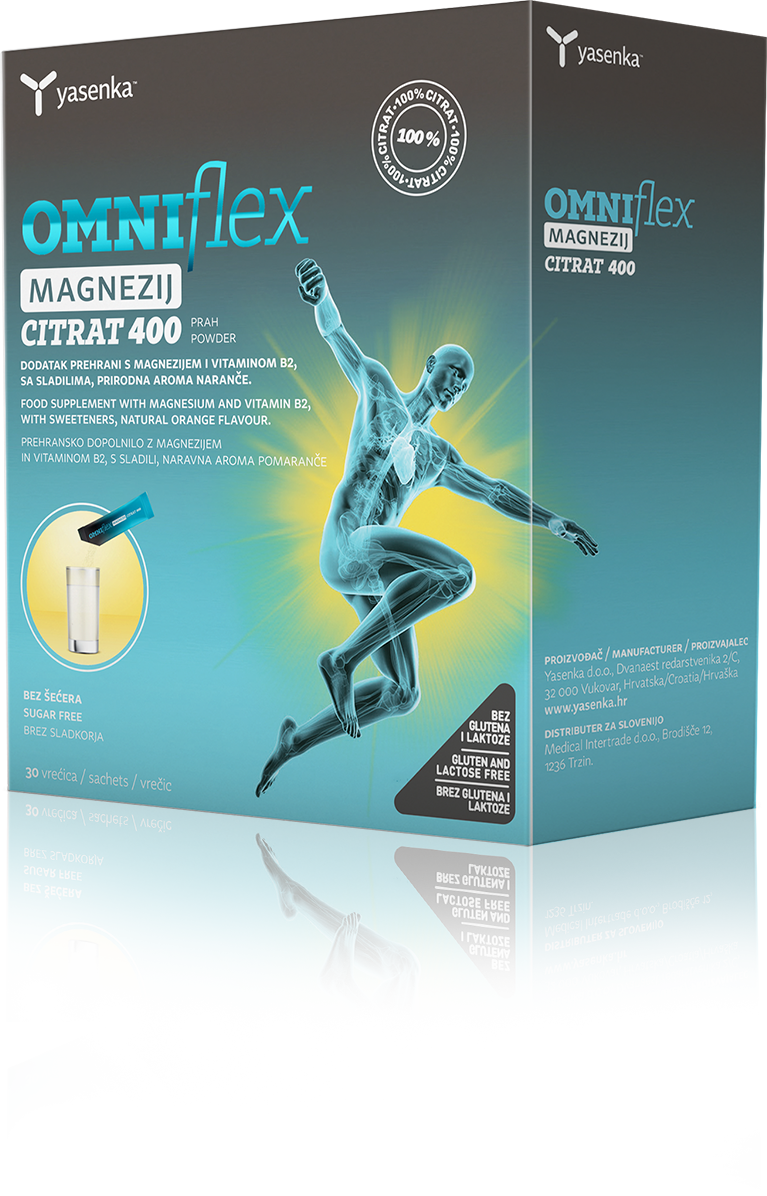 Omniflex Magnezij CITRAT 400 30 vrećica YASENKA
