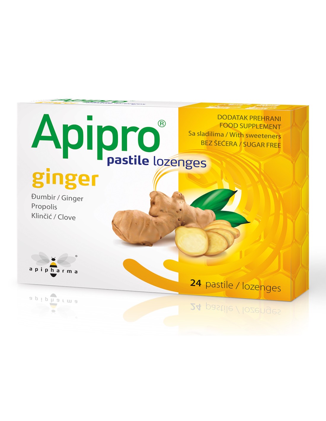 Apipharma Apipro Ginger 24 pastile