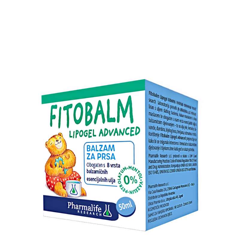 PharmaLife Fitobalm lipogel advanced balzam za prsa 50 ml