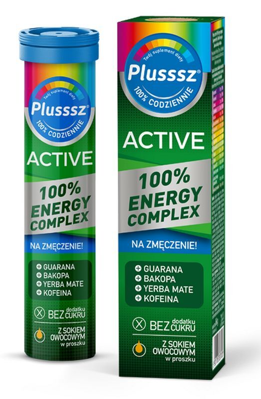 Plusssz Active 100% Energy Complex 20 šumećih tableta