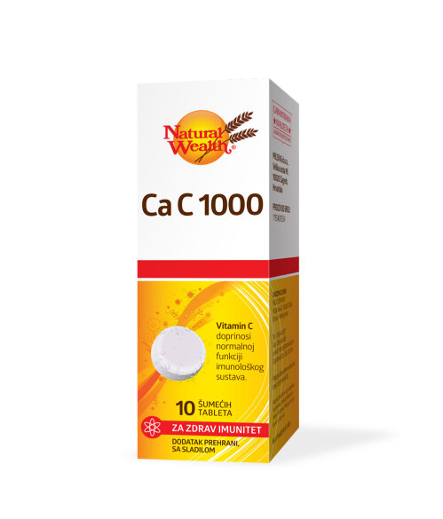 Natural Wealth® Ca C 1000 šumeće tablete 10 komada