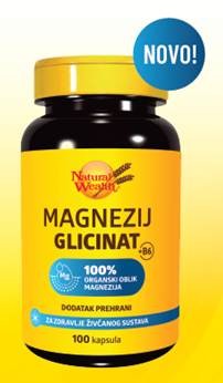 Natural Wealth Magnezij glicinat+B6 100 kapsula